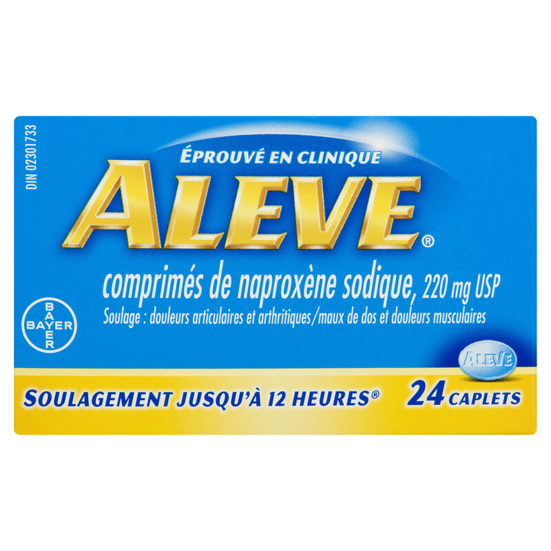 Aleve 220 mg 24 Caplets - Voilà Online Groceries & Offers