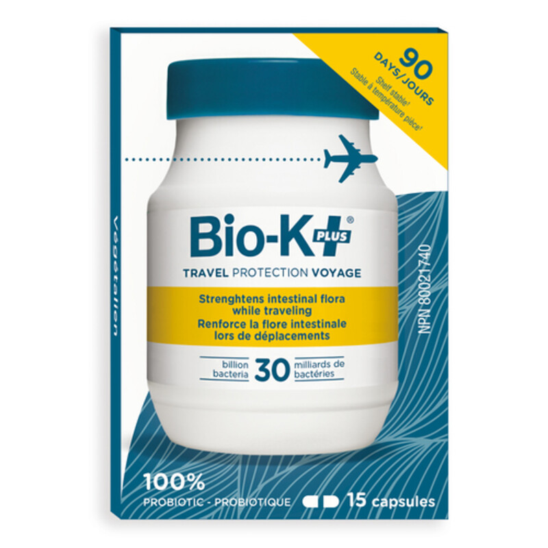 Bio K Plus 30B Travel Protection 15 Capsules - Voilà Online Groceries ...