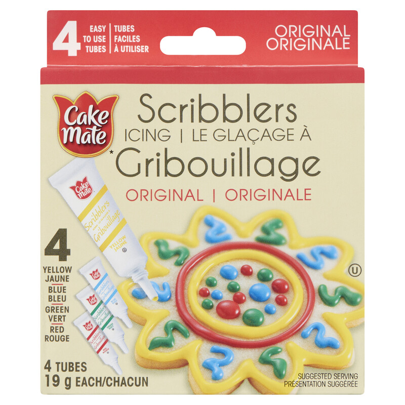 Cake Mate Scribblers Icing Tubes Original 4 x 19 g - Voilà Online ...