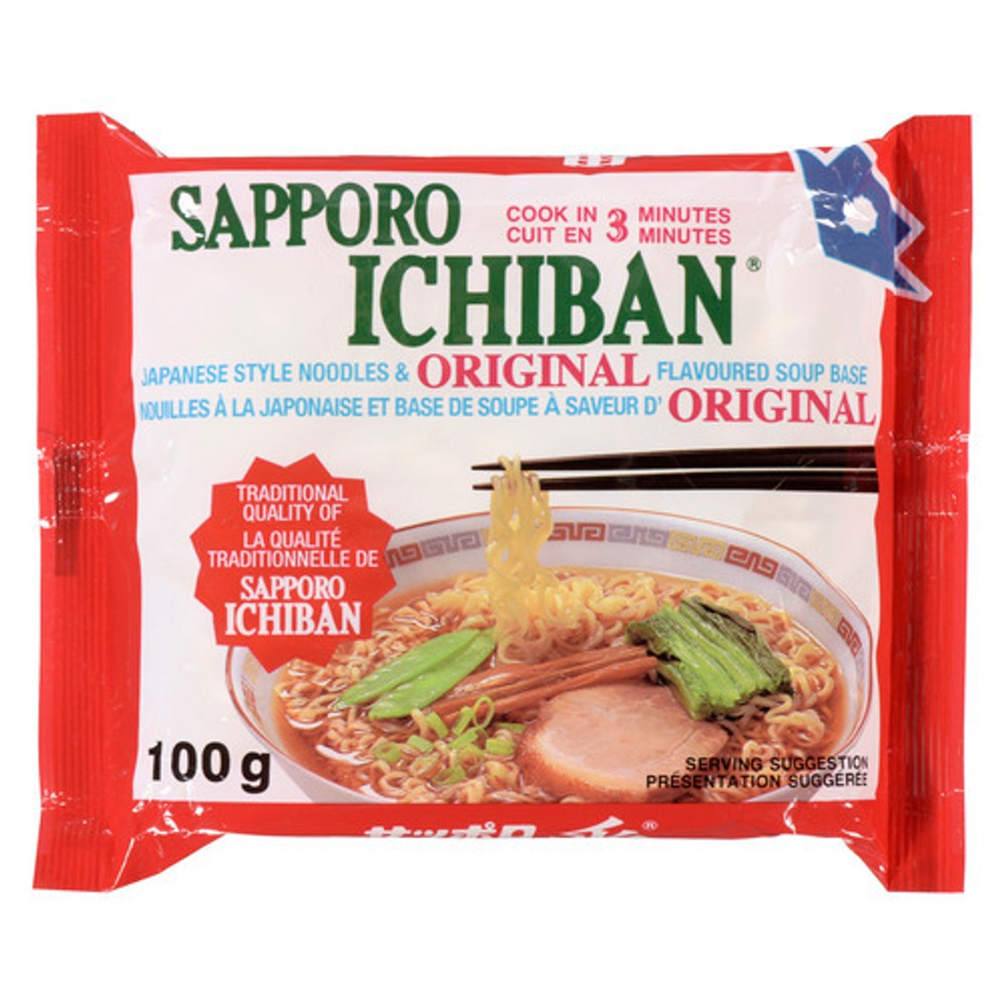 Sapporo Ichiban Japanese Style Noodles Original 100 g - Voilà Online ...