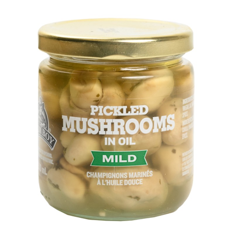 Farm Boy Pickled Mushrooms Mild 250 ml - Voilà Online Groceries & Offers