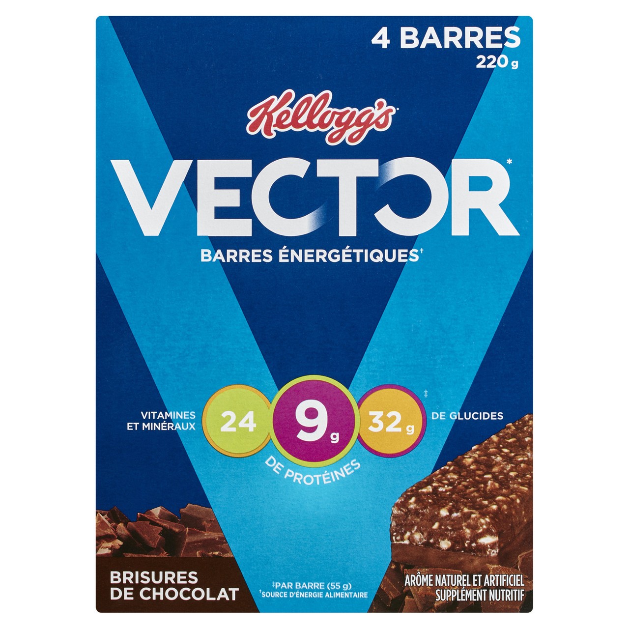 Kellogg's Vector Energy Bars Chocolate Chip 220 g - Voilà Online ...
