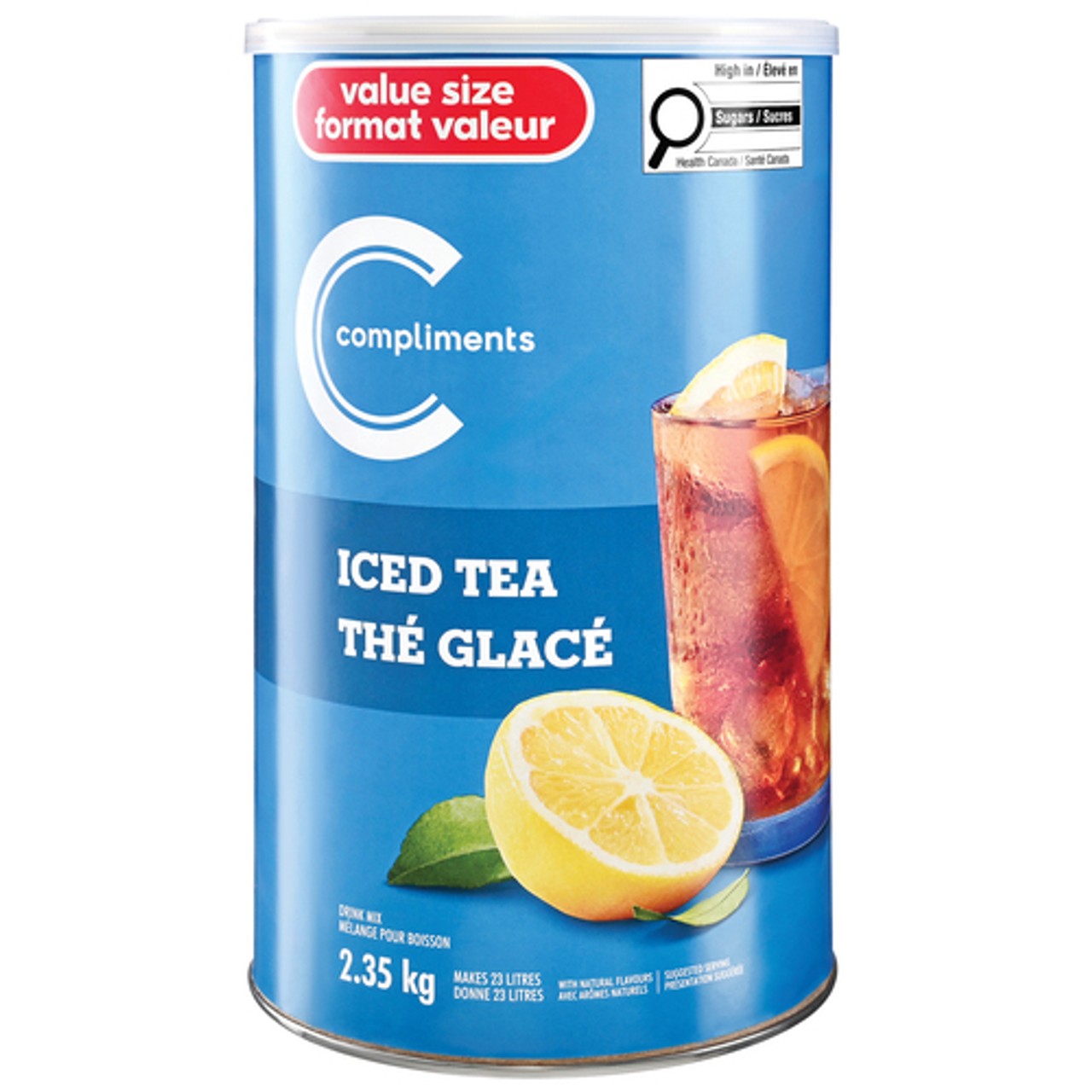 Compliments Drink Crystals Iced Tea Value Size 2.35 kg - Voilà Online ...