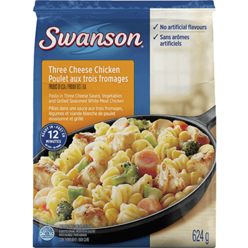 Swanson Frozen 3 Cheese Chicken Skillet Meal 624 g - Voilà Online ...