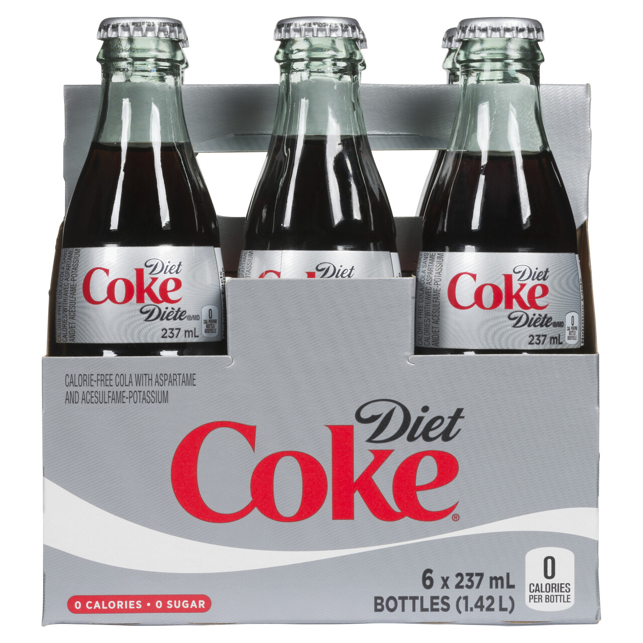 Coca-Cola Diet Coke Glass 6 x 237 ml (bottles) - Voilà Online Groceries ...