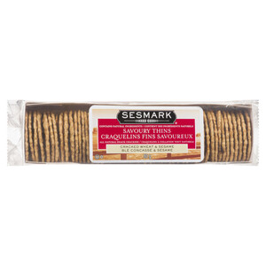 Sesmark Crackers Savoury Thins Cracked Wheat And Sesame 90 g - Voilà ...