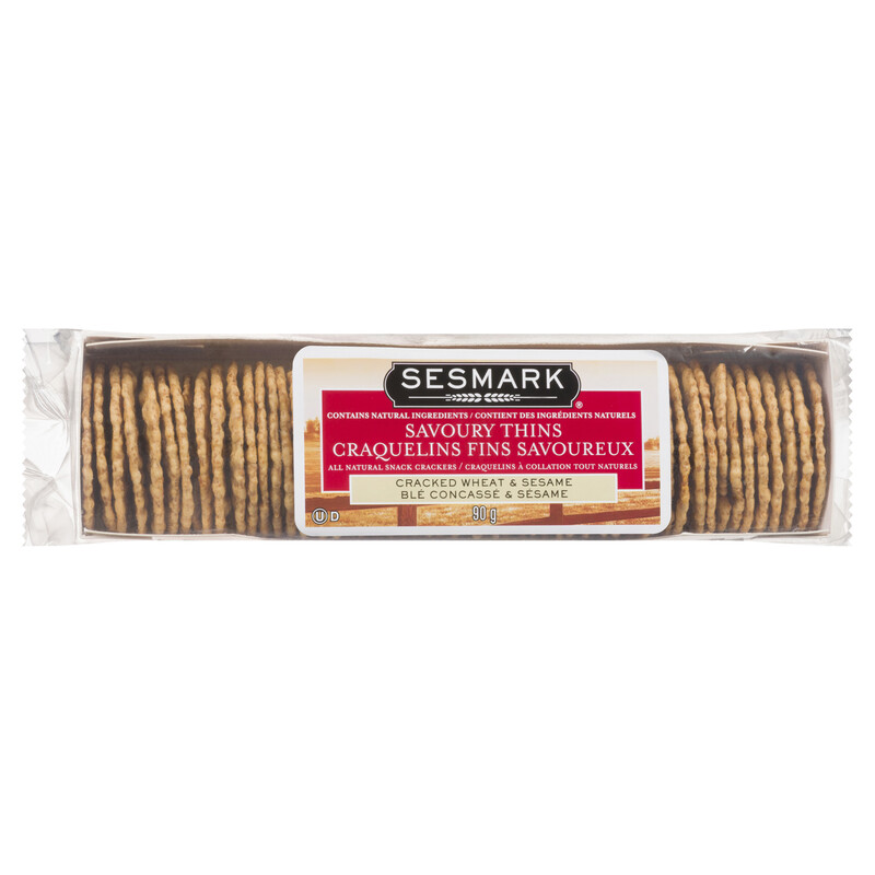 Sesmark Crackers Savoury Thins Cracked Wheat And Sesame 90 g - Voilà ...