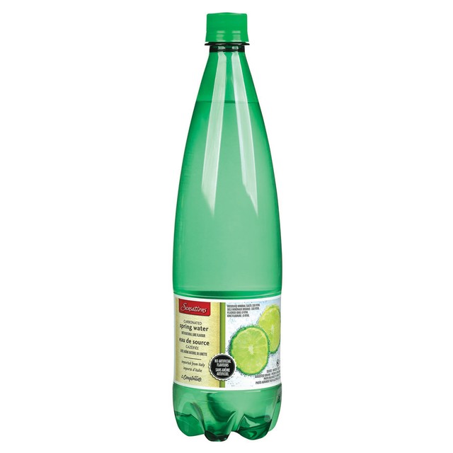 Sensations Carbonated Spring Water Lime 1 L (bottle) - Voilà Online ...