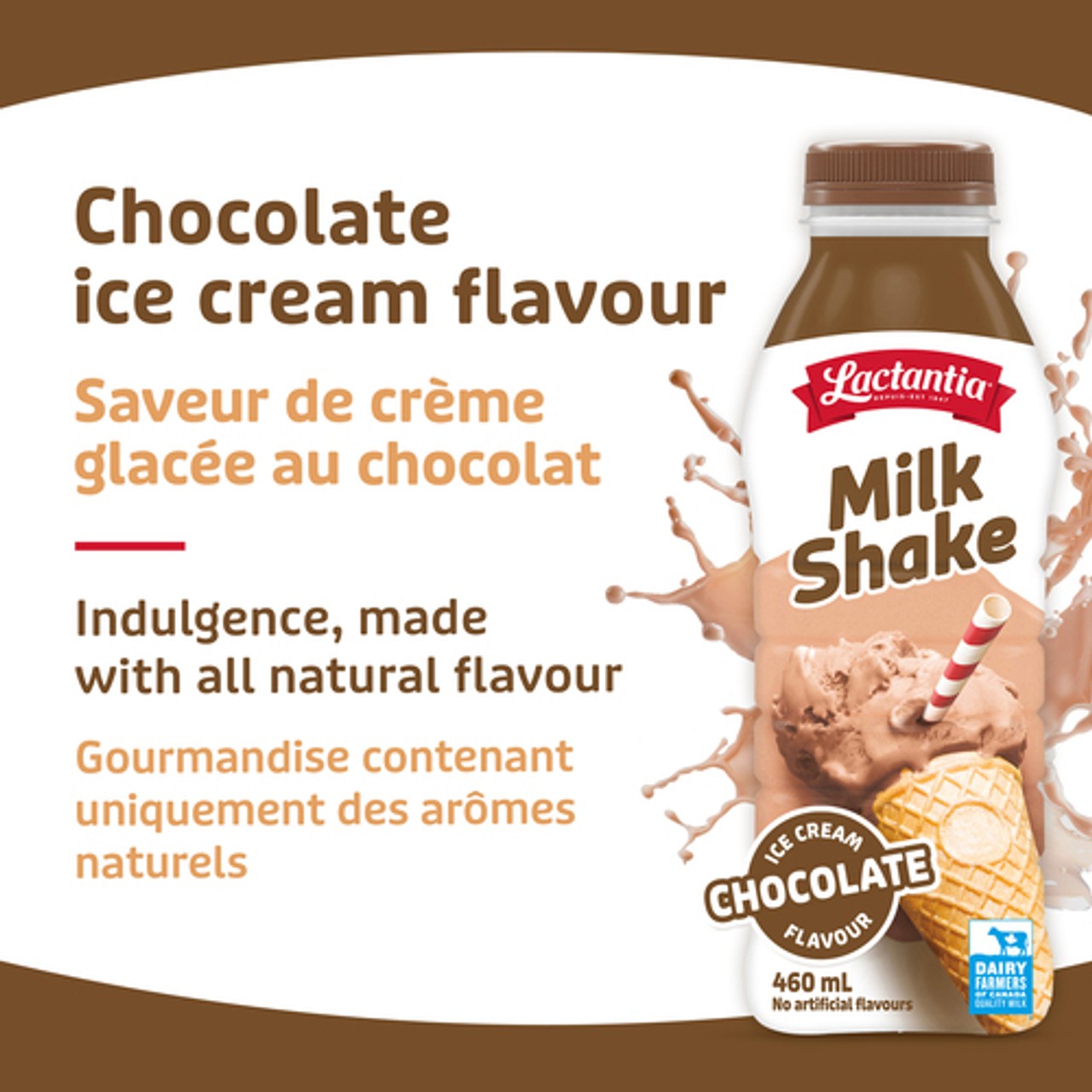 Lactantia Milkshake Chocolate 460 ml (bottle) - Voilà Online Groceries ...