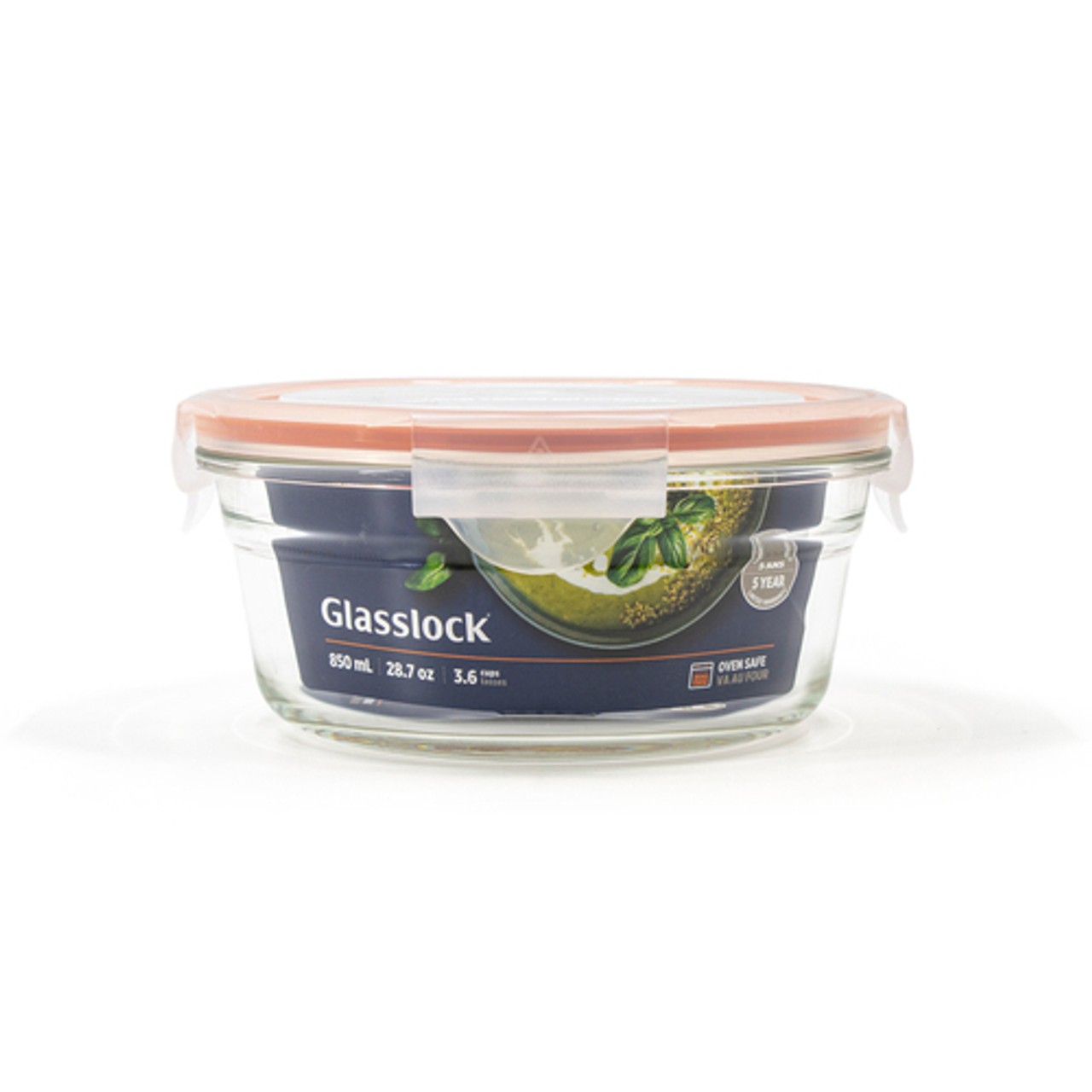 Glasslock Container Round 850 ml - Voilà Online Groceries & Offers