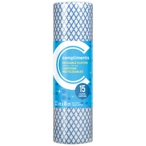 Compliments All-Purpose Reusable Cloths 15 EA - Voilà Online Groceries ...