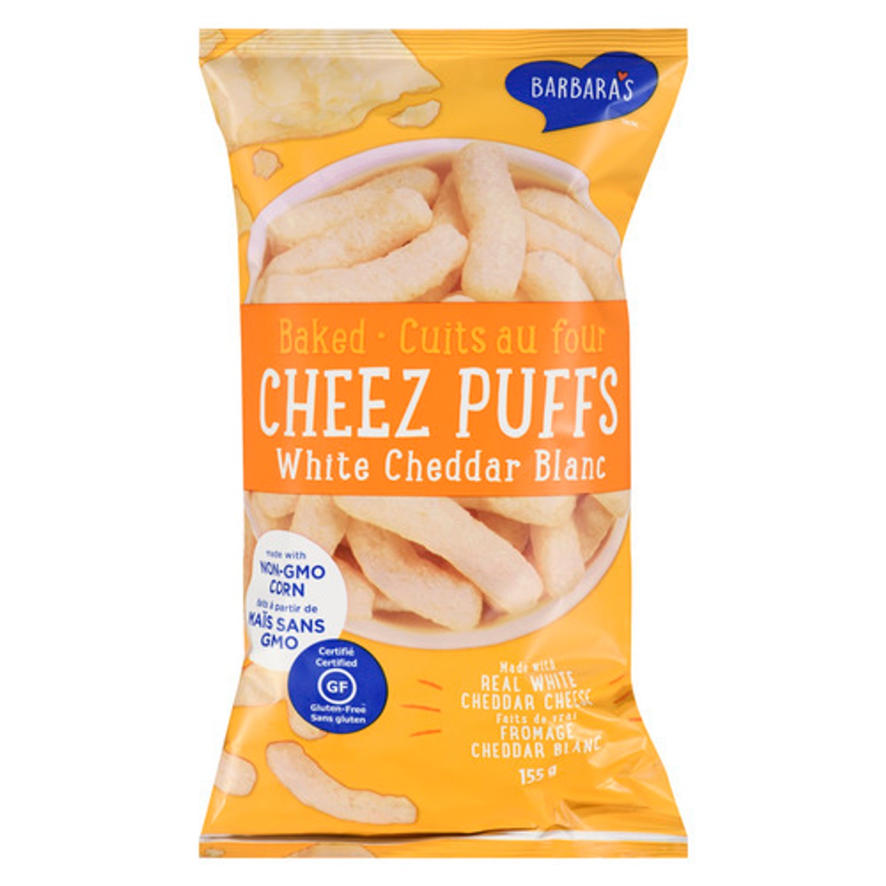 Barbara's Bakery White Cheddar Cheeze Bakes 155 g - Voilà Online ...