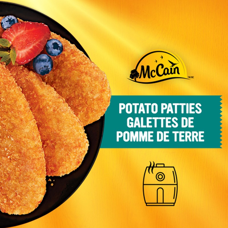 McCain 9 Minute No Flip Potato Patties 6 x 1.4 kg - Voilà Online ...