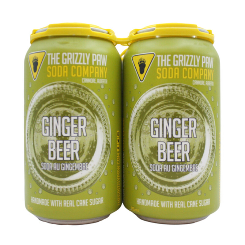 The Grizzly Paw Soda Company Ginger Beer 4 x 341 ml (cans) - Voilà ...