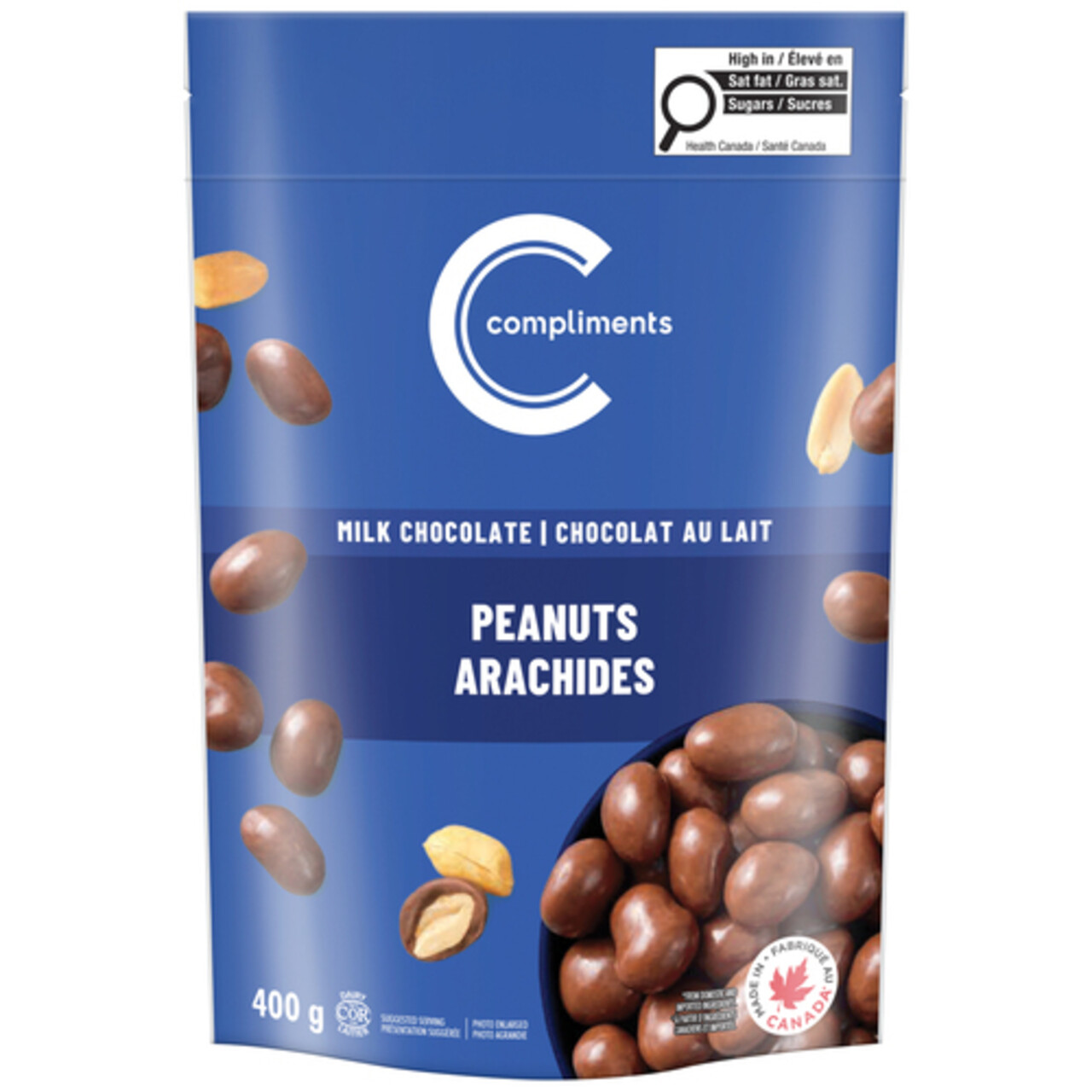 Compliments Milk Chocolate Covered Peanuts 400 g - Voilà Online ...