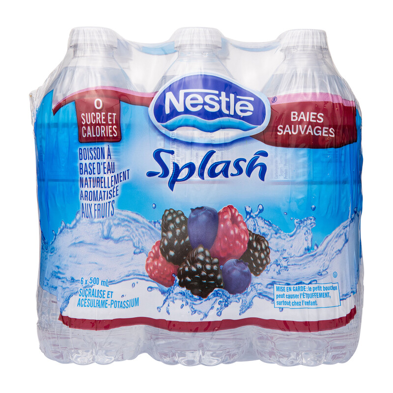 Nestlé Splash Water Wild Berry 6 x 500 ml (bottles) - Voilà Online ...