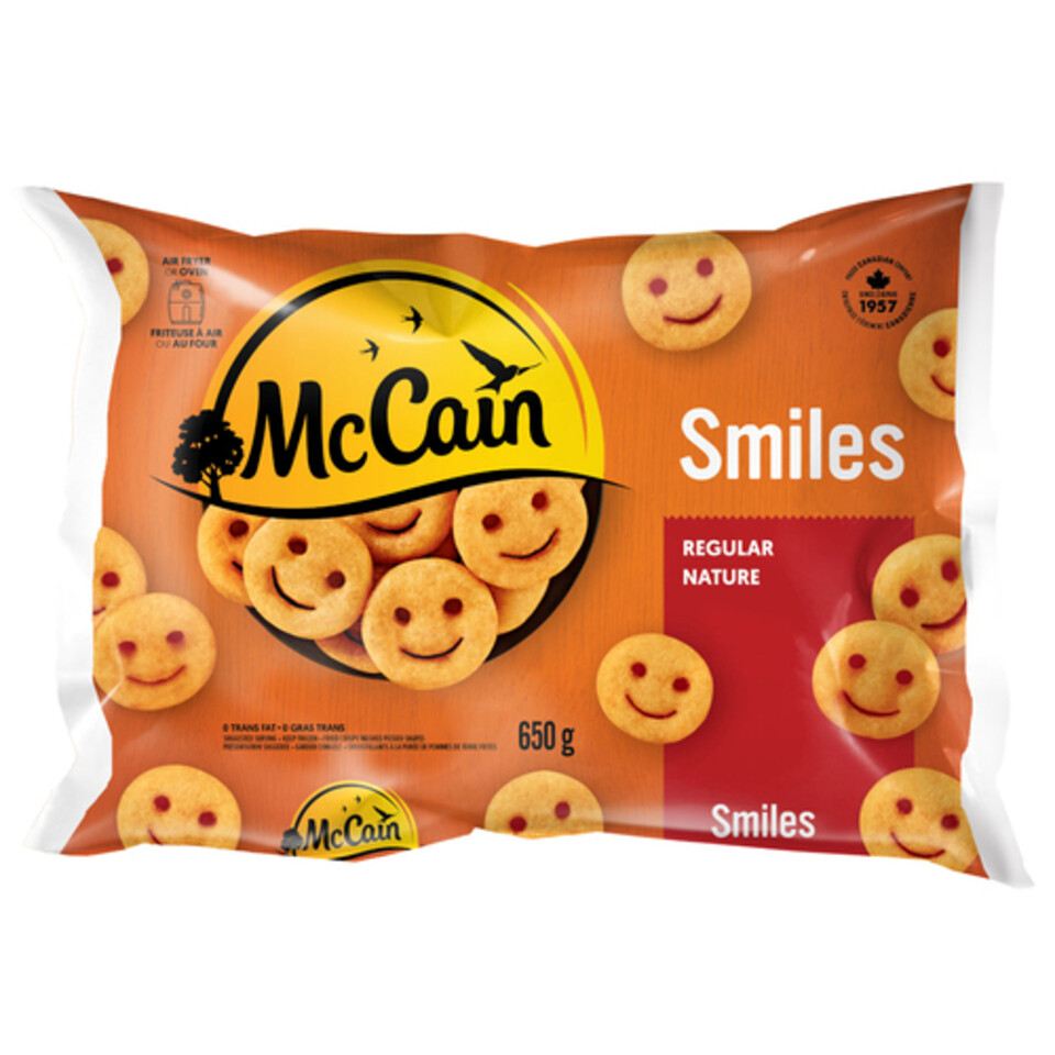 McCain Smiles Smiley Face Fries 650g - Voilà Online Groceries & Offers