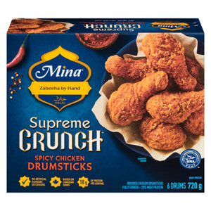 Mina Halal Frozen Chicken Drumsticks Supreme Crunch Spicy 720 g - Voilà ...