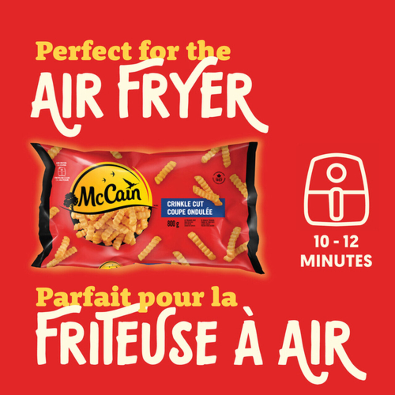McCain French Fries Crinkle Cut 800 g - Voilà Online Groceries & Offers