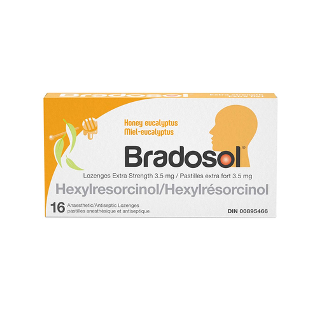 Bradosol Lozenges Extra Strength 3.5 mg Honey Eucalyptus 16 Count ...