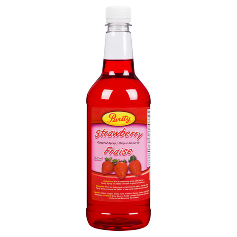 Purity Syrup Strawberry 750 ml (bottle) - Voilà Online Groceries & Offers