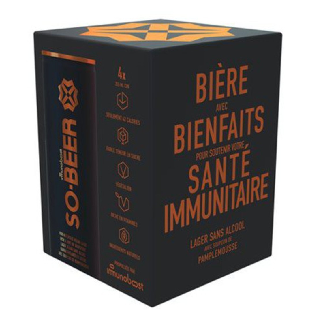 So.Beer Grapefruit Non-Alcoholic Beer 4 x 355 ml (cans) - Voilà Online ...