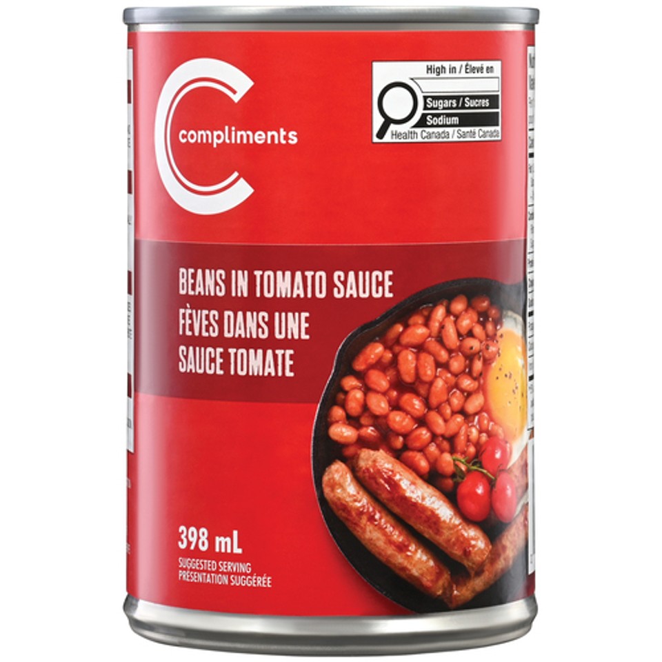 Compliments Canned Beans In Tomato Sauce 398 ml - Voilà Online ...