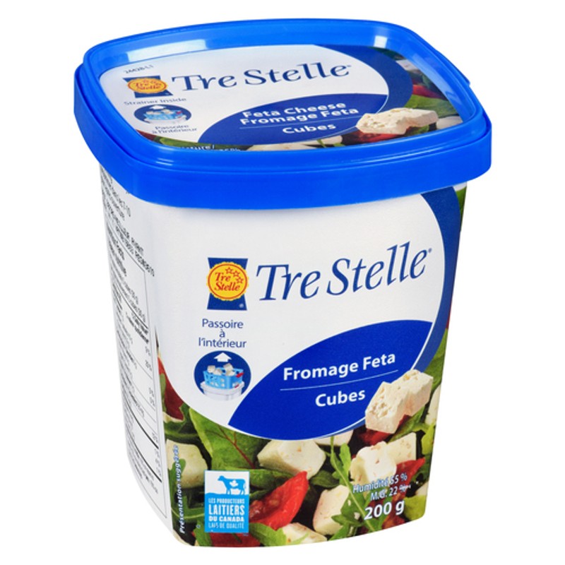 Tre Stelle Cheese Feta Cubes 200 g - Voilà Online Groceries & Offers