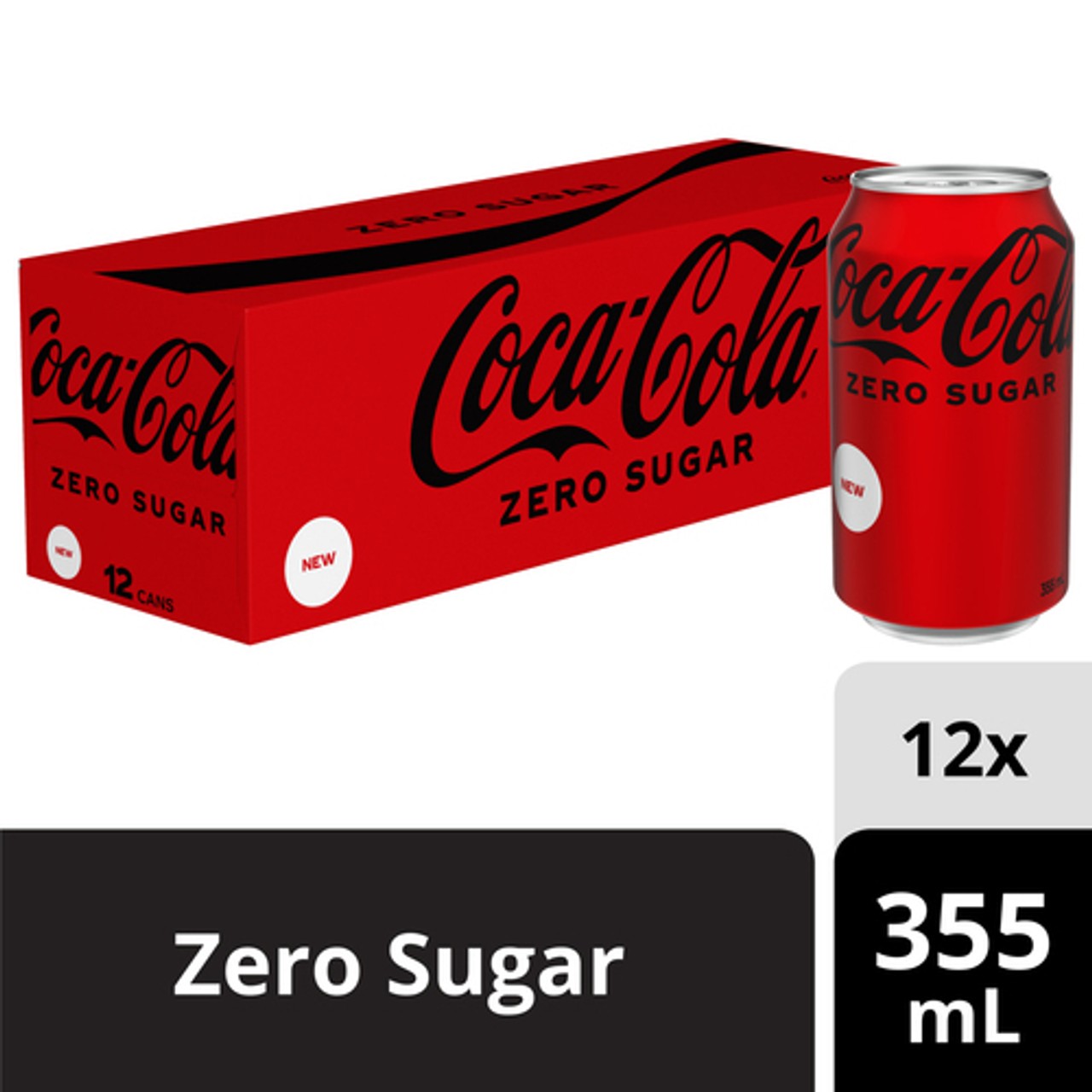 Coca-Cola Zero Sugar Soda Fridge Pack 12 x 355 ml (cans) - Voilà Online ...