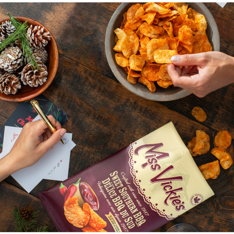 Miss Vickie's Sweet Southern BBQ flavour kettle cooked potato chips 200 ...