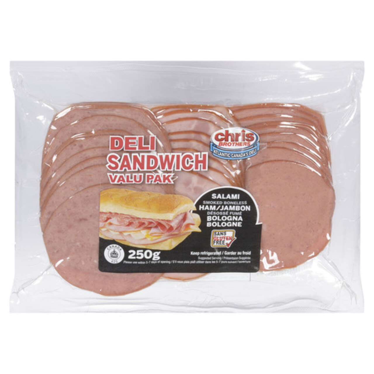 Chris Brothers Sandwich Pack Deli Meat 250 g - Voilà Online Groceries ...