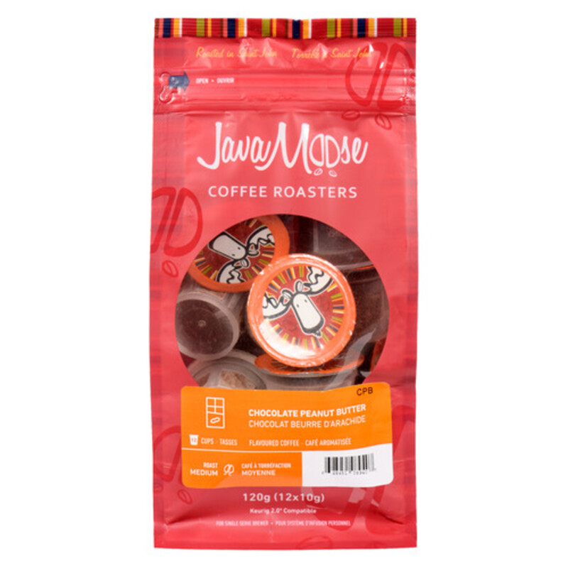 Java Moose Coffee Pods Chocolate Peanut Butter 120 g - Voilà Online ...