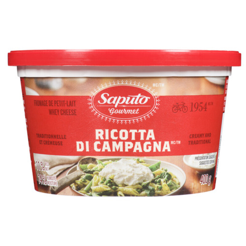 SAPUTO di campagna Ricotta 400 g - Voilà Online Groceries & Offers