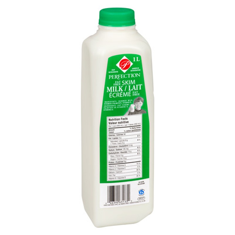 Perfection Skim Milk Jug 1 L - Voilà Online Groceries & Offers
