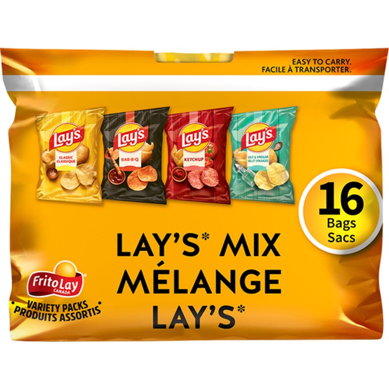 Frito Lay Multipack Lay's Mix 16 count 448 g - Voilà Online Groceries ...