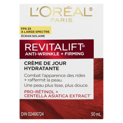 L'Oréal Revitalift SPF 25 Day Cream Moisturizer Anti-Wrinkle + Firming ...