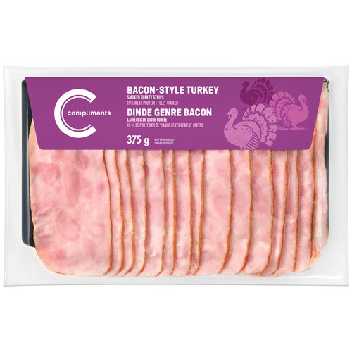 Compliments Turkey Bacon-Style 375 g - Voilà Online Groceries & Offers