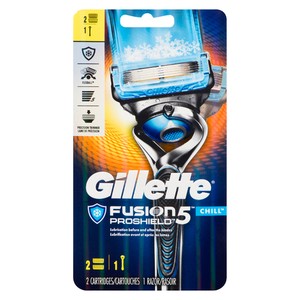 Gillette Fusion 5 ProShield Chill Men's Razor With 2 Blade Refills ...