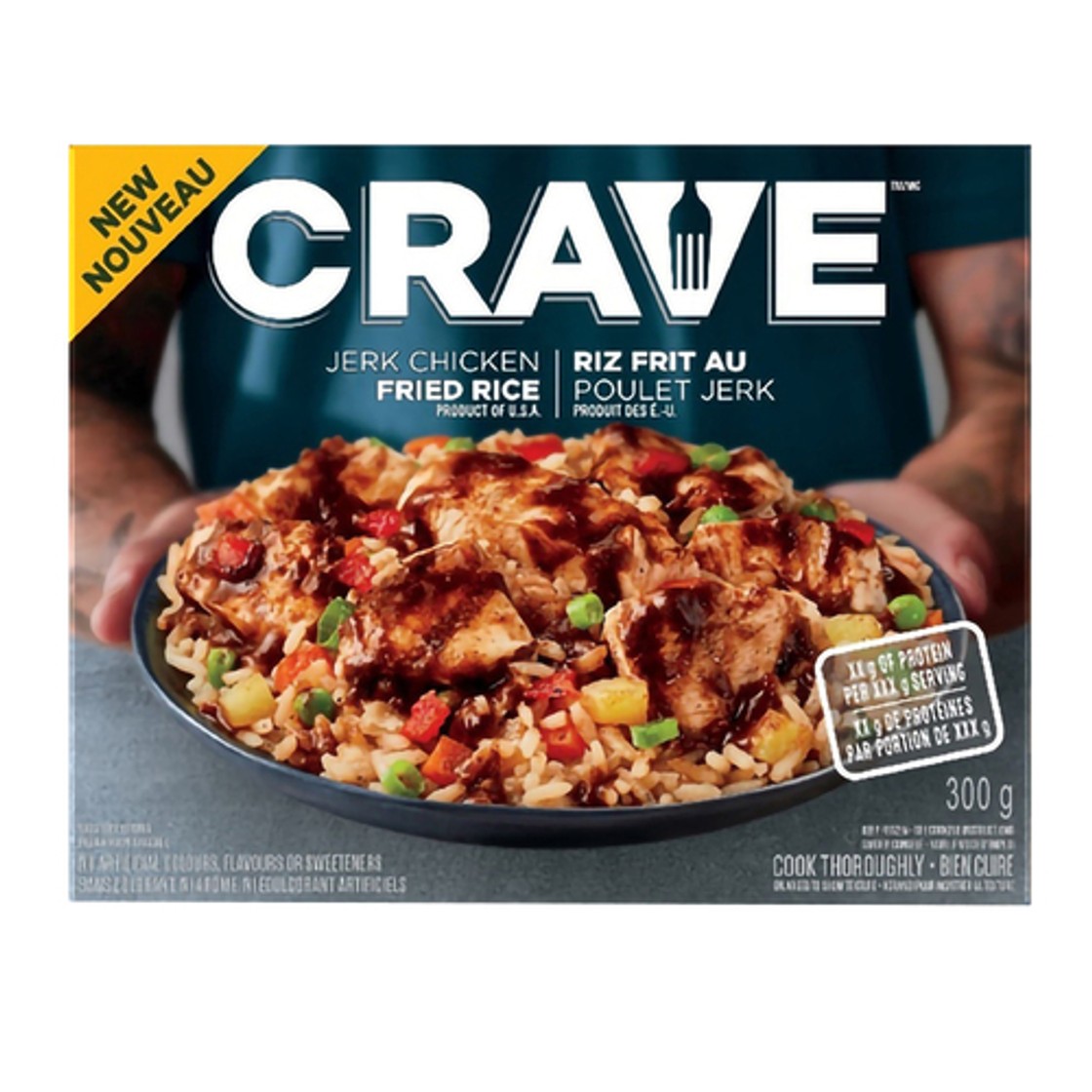 CRAVE Frozen Fried Rice Jerk Chicken 300 g - Voilà Online Groceries ...