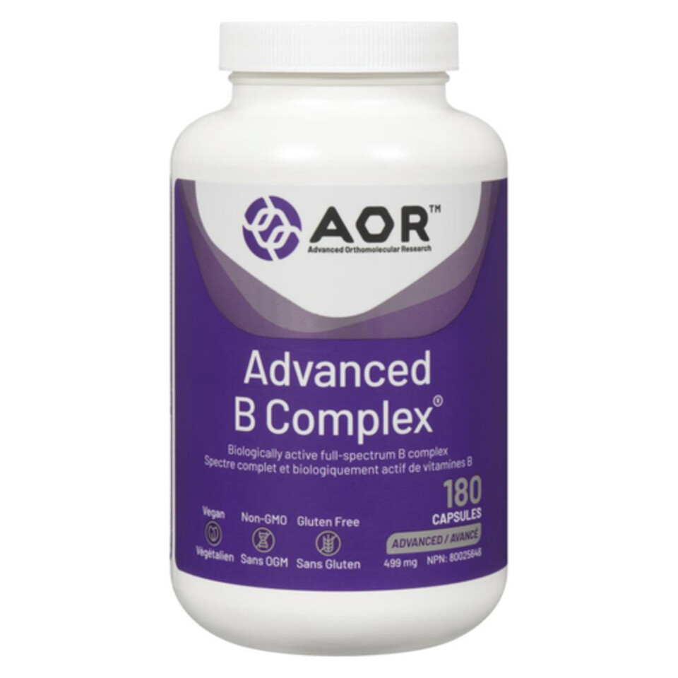 AOR Advanced B Complex 499 mg Capsules 180 Count - Voilà Online ...