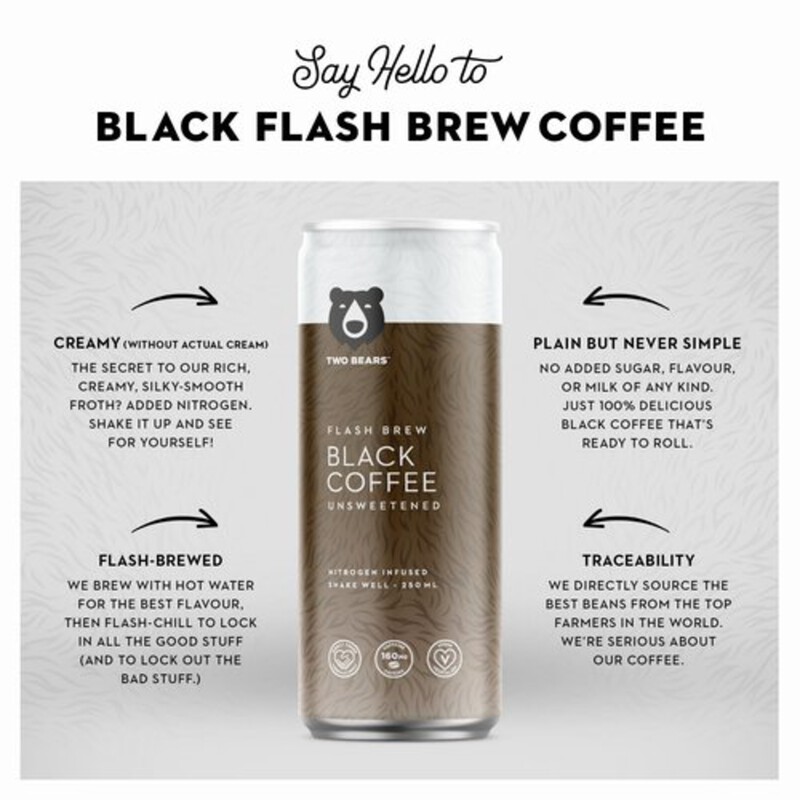 Two Bears Cold Brew Coffee Original 250 ml (can) - Voilà Online ...
