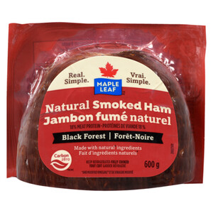 Maple Leaf Deli Natural Smoked Ham Black Forest 600 g - Voilà Online ...