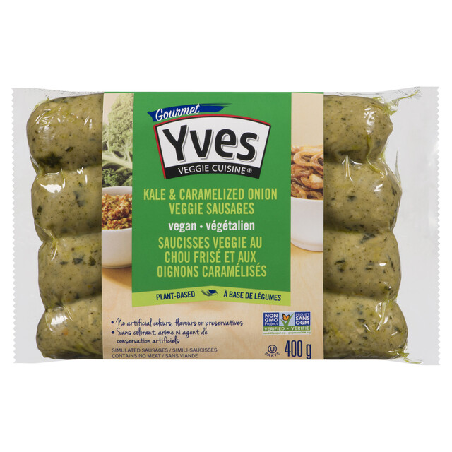 Yves Veggie Cuisine Sausages Kale & Caramelized Onion 400 g - Voilà ...