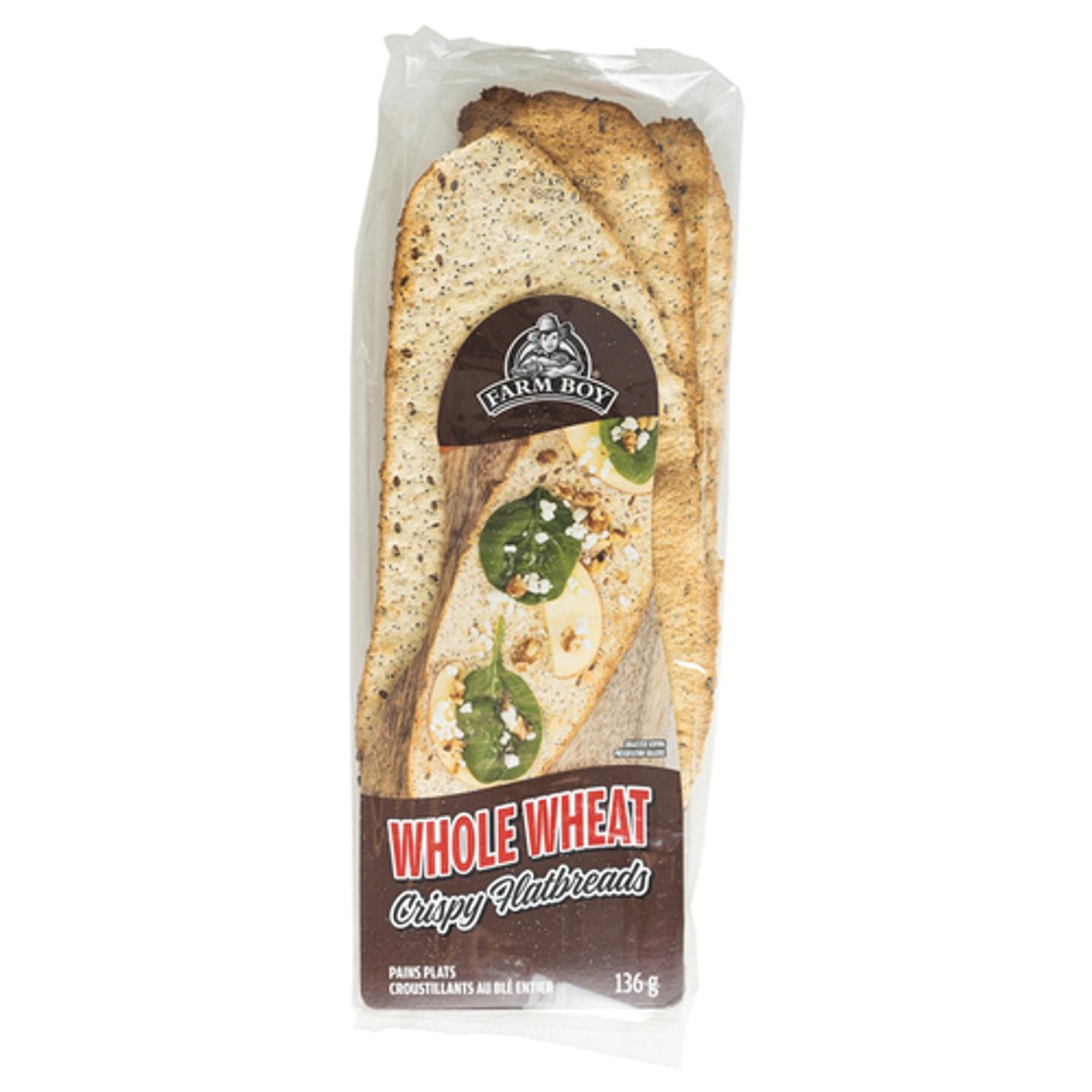 Farm Boy Flatbreads Whole Wheat Crispy 136 g - Voilà Online Groceries ...