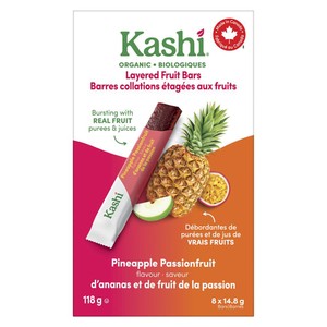 Kashi Organic Layered Fruit Bars Pineapple Passionfruit 8 x 14.8 g ...