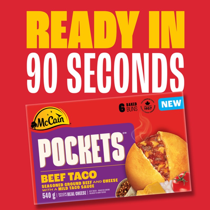 McCain Pockets Beef Taco 6 x 90 g - Voilà Online Groceries & Offers