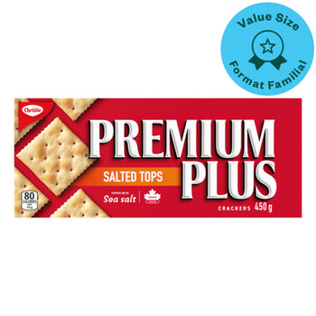 Christie Premium Plus Crackers Salted Tops 450 g - Voilà Online ...