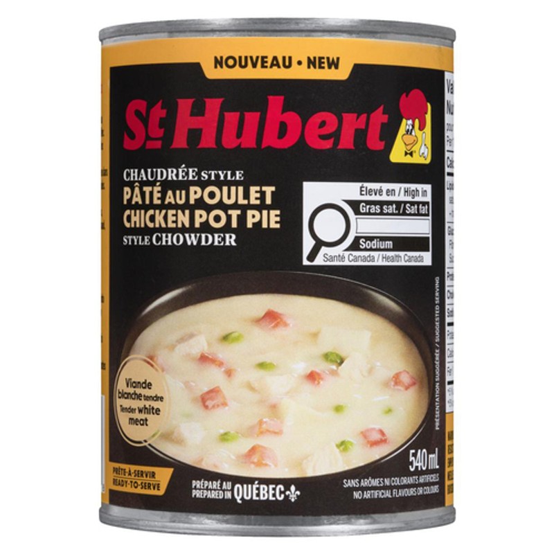 St-Hubert Canned Soup Style Chowder Chicken Pot Pie 540 ml - Voilà ...
