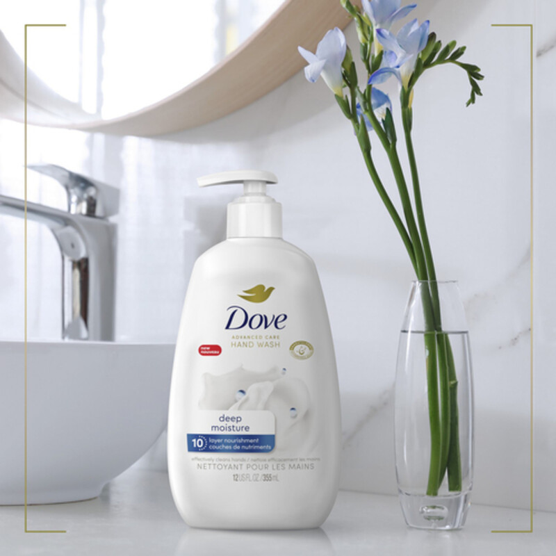 Dove Advanced Care Deep Moisture Hand Wash Smooth Skin For Soft 355 ml ...