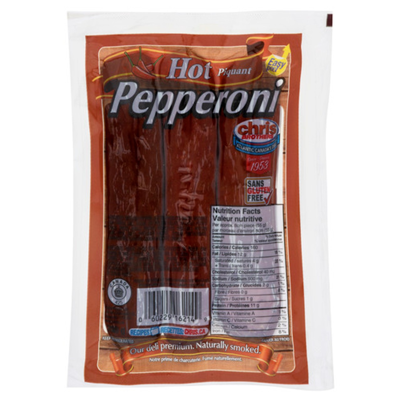 Chris Brothers Hot Pepperoni 250 g - Voilà Online Groceries & Offers